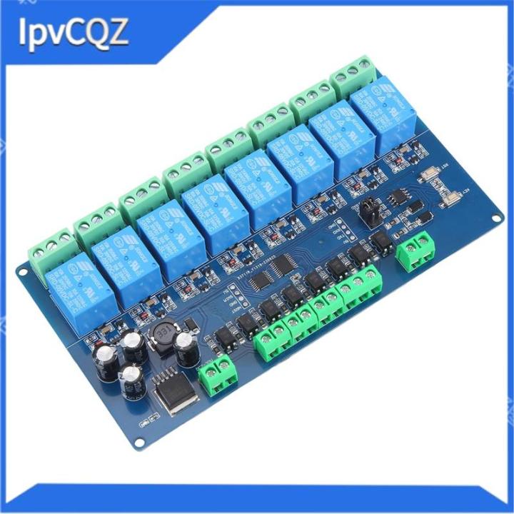 Modbus-Rtu 8 Channel Relay Module Modbus RTU 8 Switch Input RS485 Communication TTL | Lazada.vn