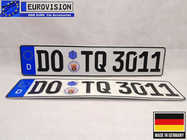 Euro Plates from Germany - GENUINE Europlates - 2 Pcs - Used Ending 1 ...