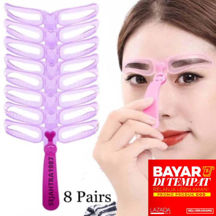 CETAKAN ALIS ISI 8 MODE / Cetakan Alis Gagang Isi 8 Model 8 In 1 | Lazada Indonesia