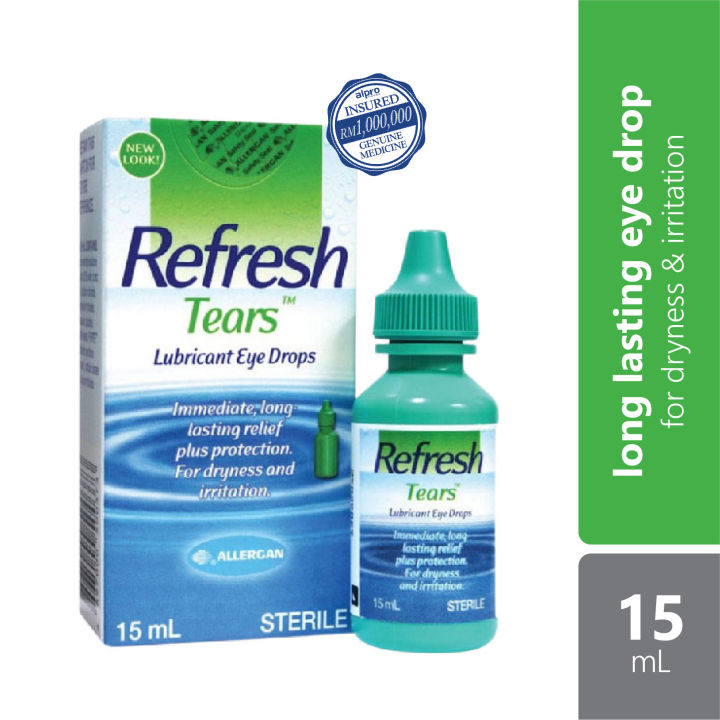 Allergan Refresh Tears Eye Drops 15ml | Eyes dryness/Moisture your eyes ...