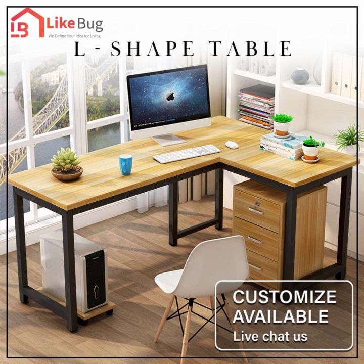 ⚡️LIKE BUG⚡️ AMABILE L Shape Study Table with EAMES CHAIR with 1 YEAR ...