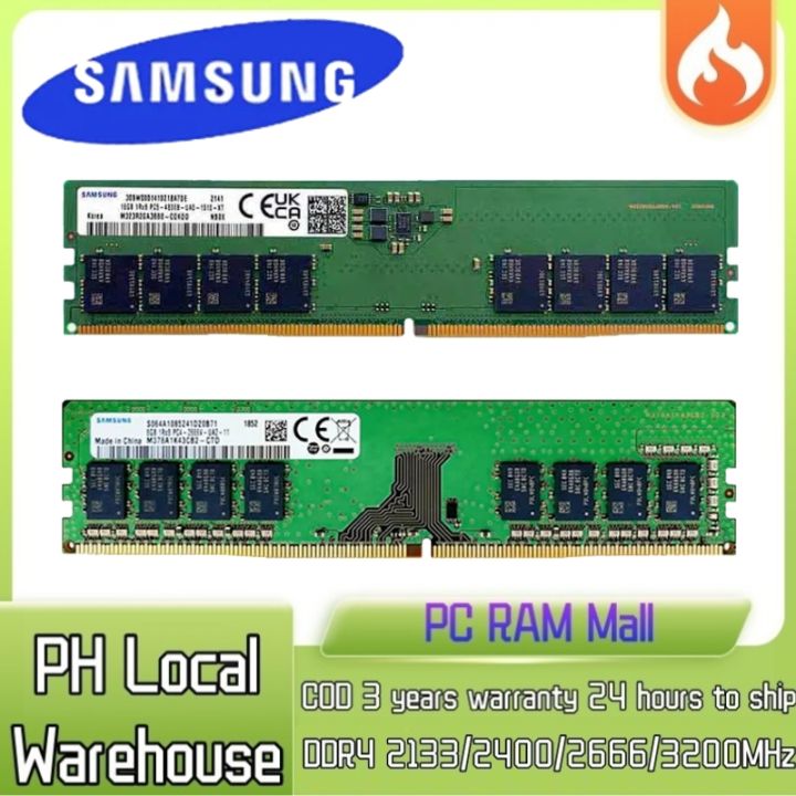 【Free Shipping】Samsung DDR4 Ram 8GB 2133 2400 2666 3200MHZ Desktop ...