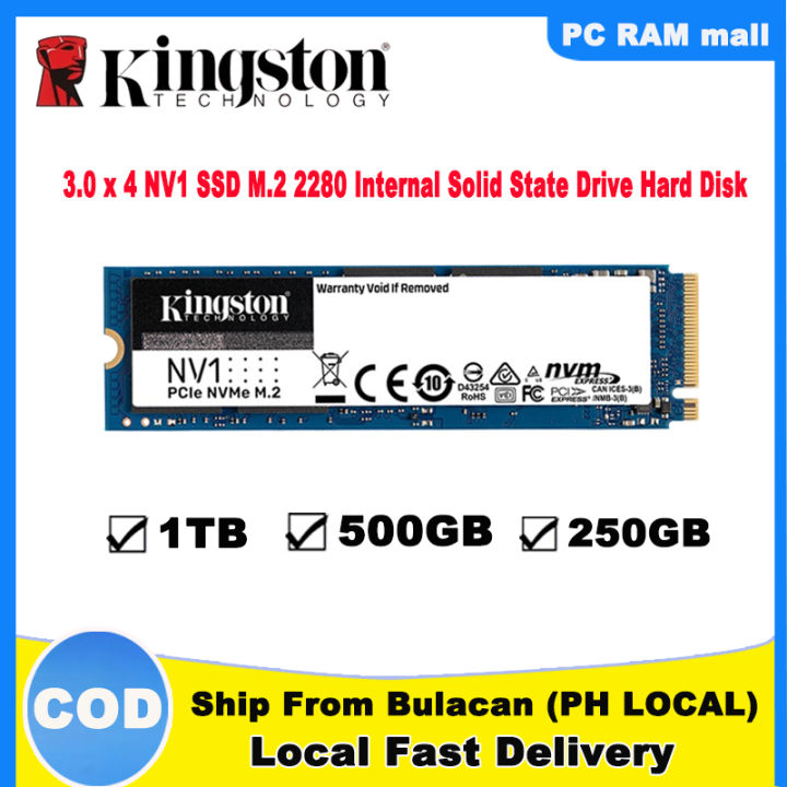 【Local 24H ship】Kingston NV1 M.2 SSD NVMe PCIe 250GB 500GB 1TB Internal ...