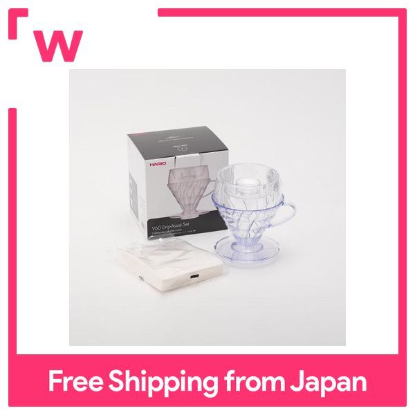 HARIO V60หยด-ช่วยชุดโชคร้าย Rikata สำหรับ1ถึง4ถ้วยใสผลิตในประเทศญี่ปุ่น ...