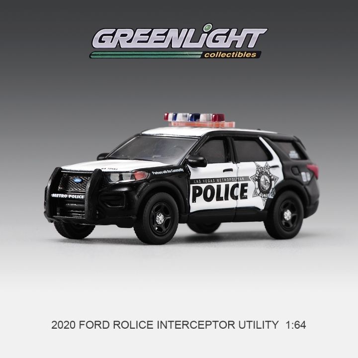 GREENLIGHT 1/64 Scale Alloy Car Model 2020 FORD POLICE INTERCEPTOR ...