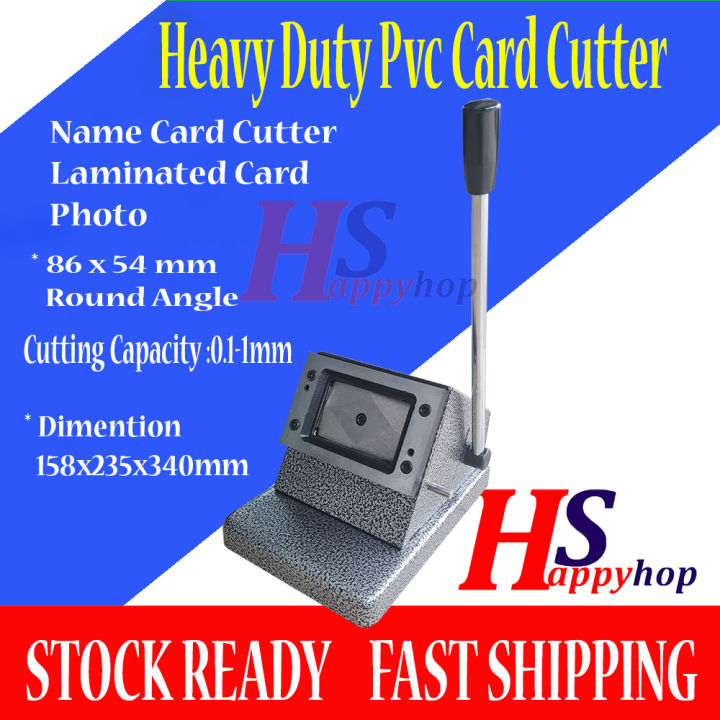 Heavy Duty Manual Pvc Card Cutter Id Card Die Cutter 86*54mm | Lazada
