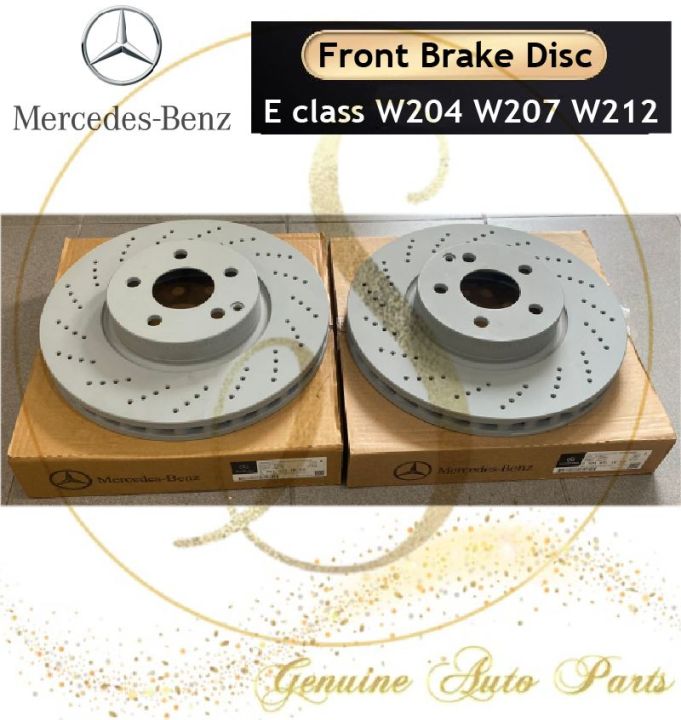 100% Original Mercedes Benz E CLASS Front Brake Disc Rotor SET W204 ...