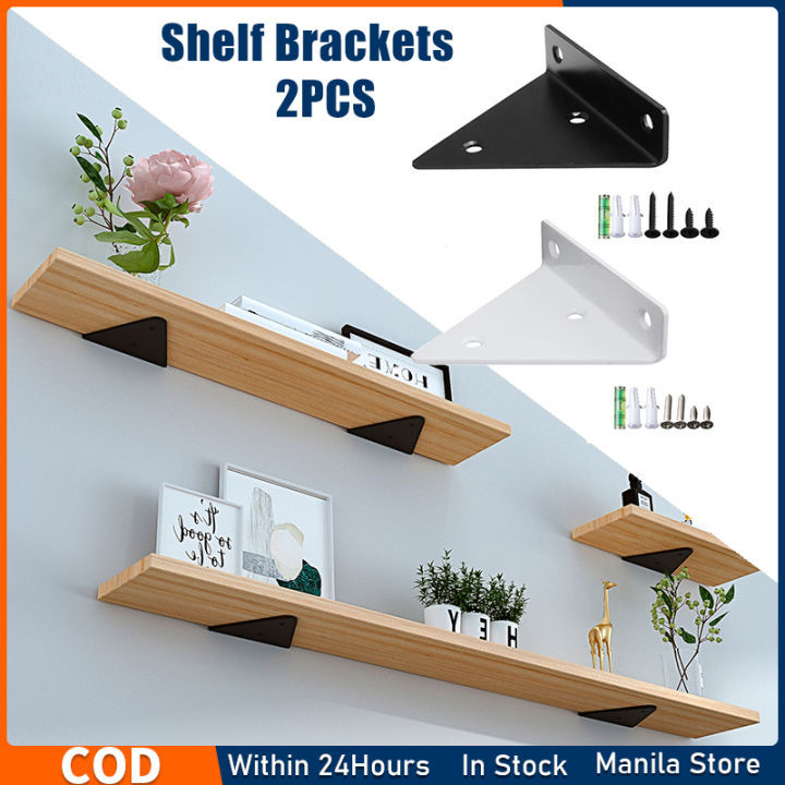 lazPick Shelf Brackets 8*10cm Hidden Triangle Shelf Bracket Heavy Duty ...