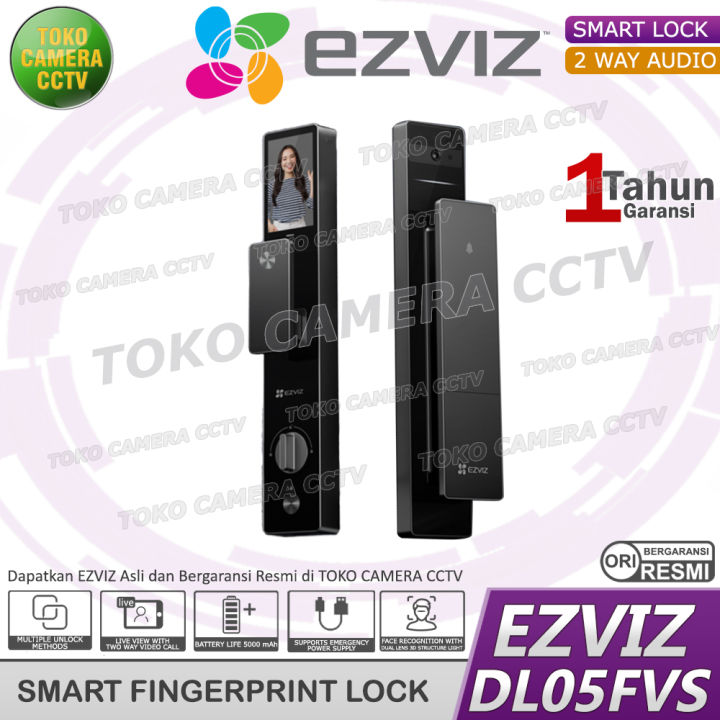 EZVIZ DL50FVS SMART LOCK KUNCI PINTU CERDAS EZVIZ FACE RECOGNITION ...