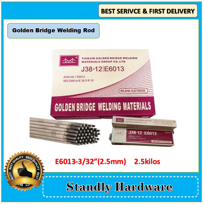Welding Rod Golden Bridge E6013 --3/32" (2.5mm) & 1/8"(3.2mm) | Lazada PH