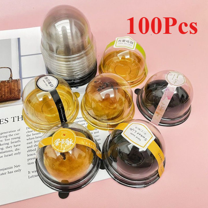 100Pcs Souvenir Mini Cupcake Dome Holder Souvenir Acetate Dome for Mini ...