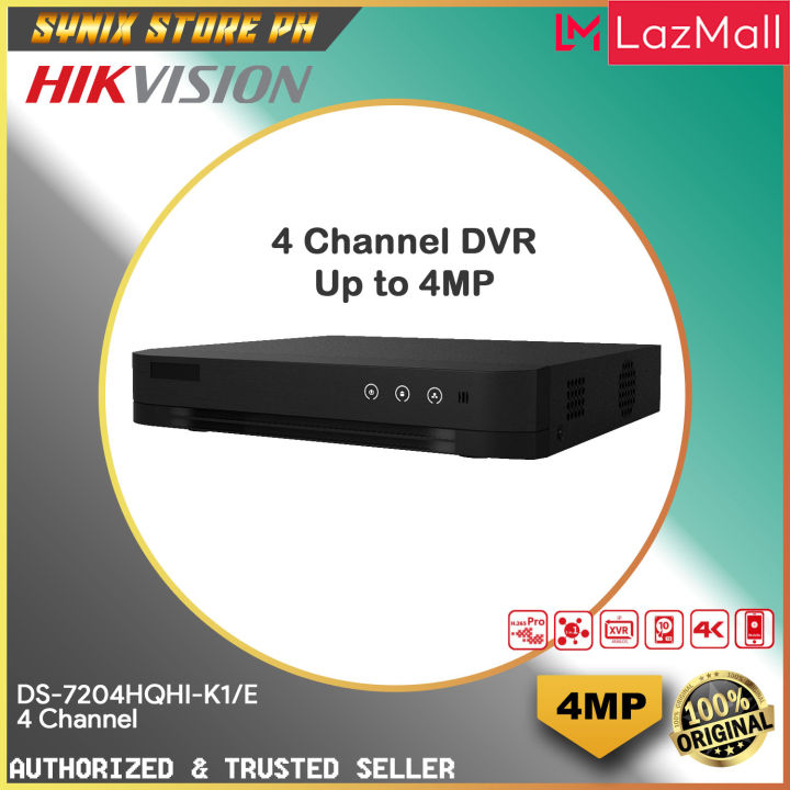 Hikvision CCTV Camera System DVR up to 4mp 4 Channel (No HDD included ...