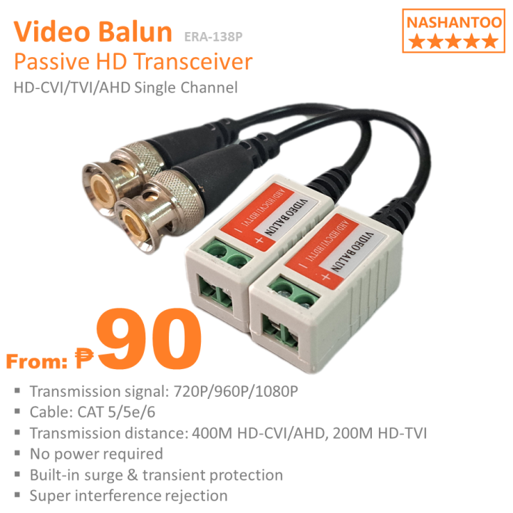 1/4/8/16pairs Passive HD Transceiver Video Balun, HDCVI/TVI/AHD signal ...