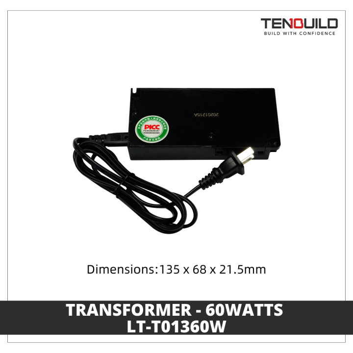 Tenbuild Transformer 60 Watts For Universal Use | Lazada PH