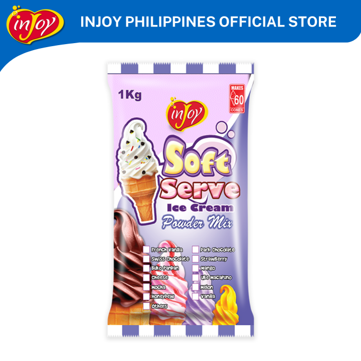 inJoy Strawberry Soft Serve Ice Cream Powder 1kg | Lazada PH