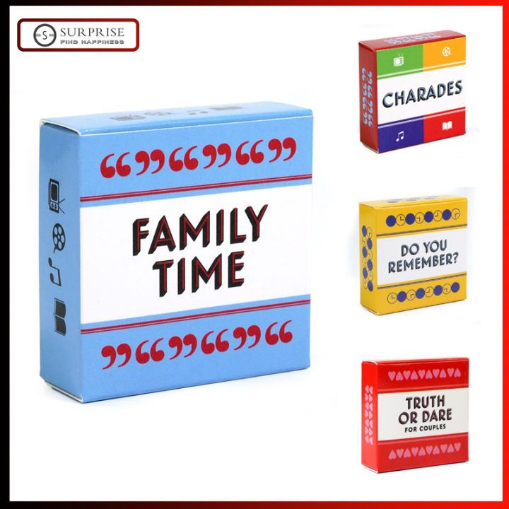 Mini Card Game Truth or Dare/Family Time/Charades/Do you remember? Fun ...