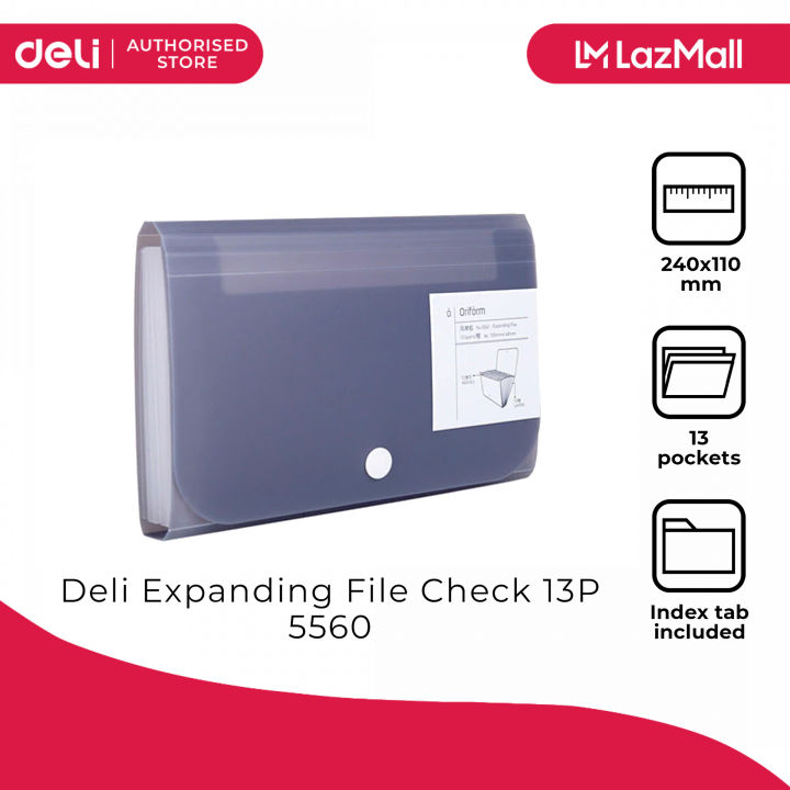 Deli File Organizer- Expanding File for Checks 13 Pockets 5560 ...