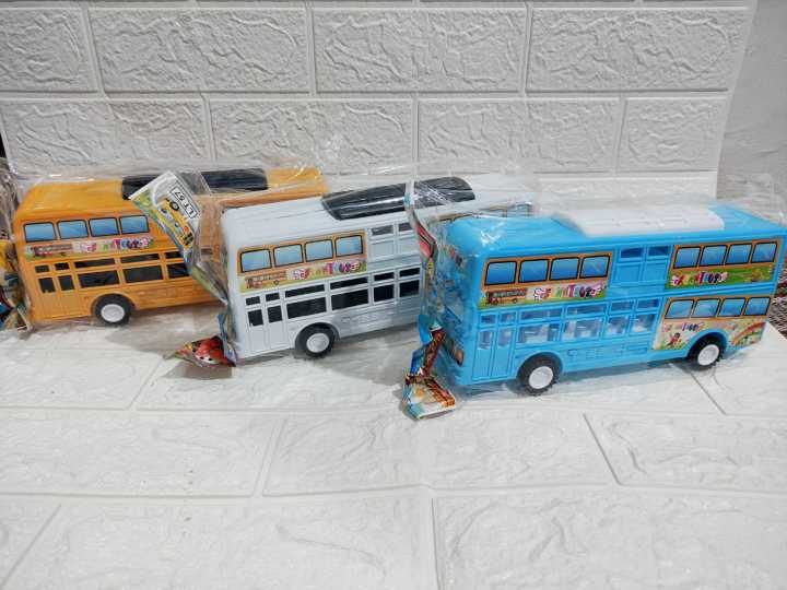 MAINAN ANAK FUNNY BUS/MAINAN ANAK BUS 2 TINGKAT TERMURAH LT57 | Lazada ...