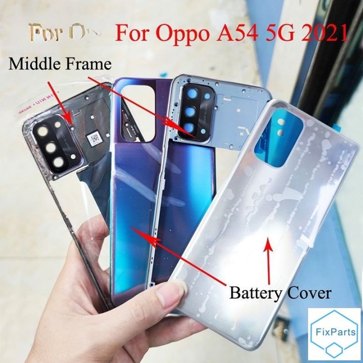 For Oppo A54 5G 2021 LCD Faceplate Frame Front Middle Frame Housing ...