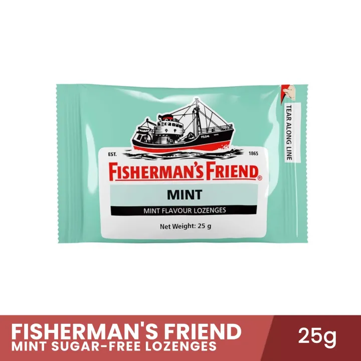 FISHERMAN'S FRIEND Mint Lozenges 25g, mint, candy, menthol candy, sore ...