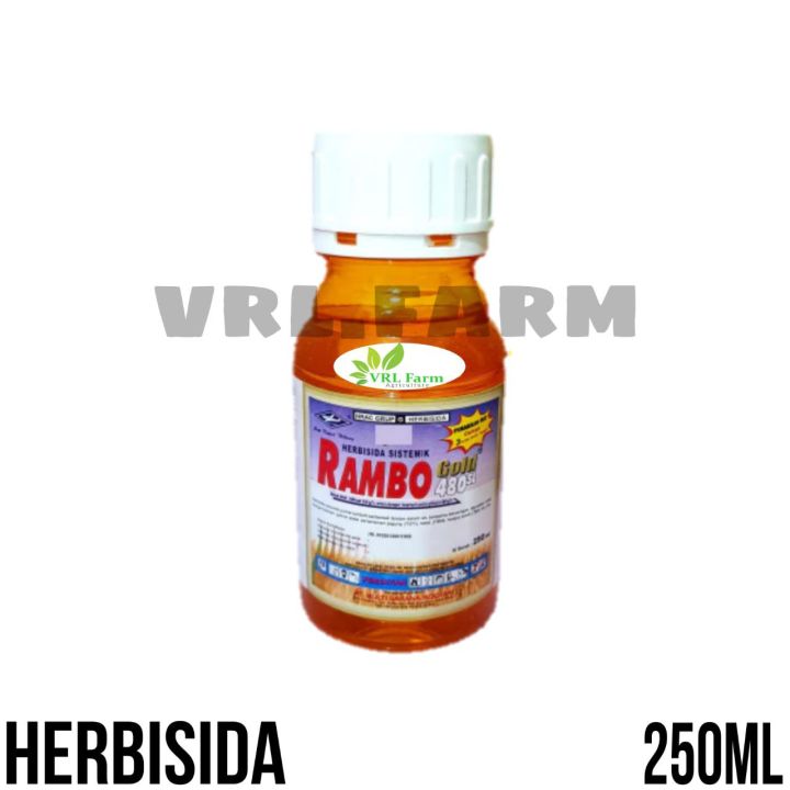Herbisida pembasmi rumput RAMBO gold 480SL isi 250 Pembasmi Rumput Mati ...