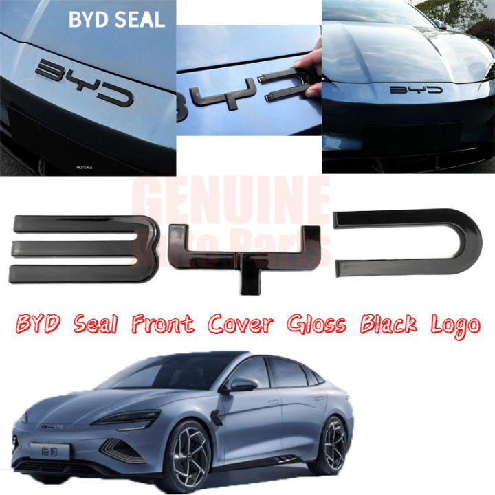 BYD SEAL ครอบโลโก้หน้า BYD SEAL logo ฝาครอบโลโก้ด้านหน้าลายค ครอบโลโก้ ...