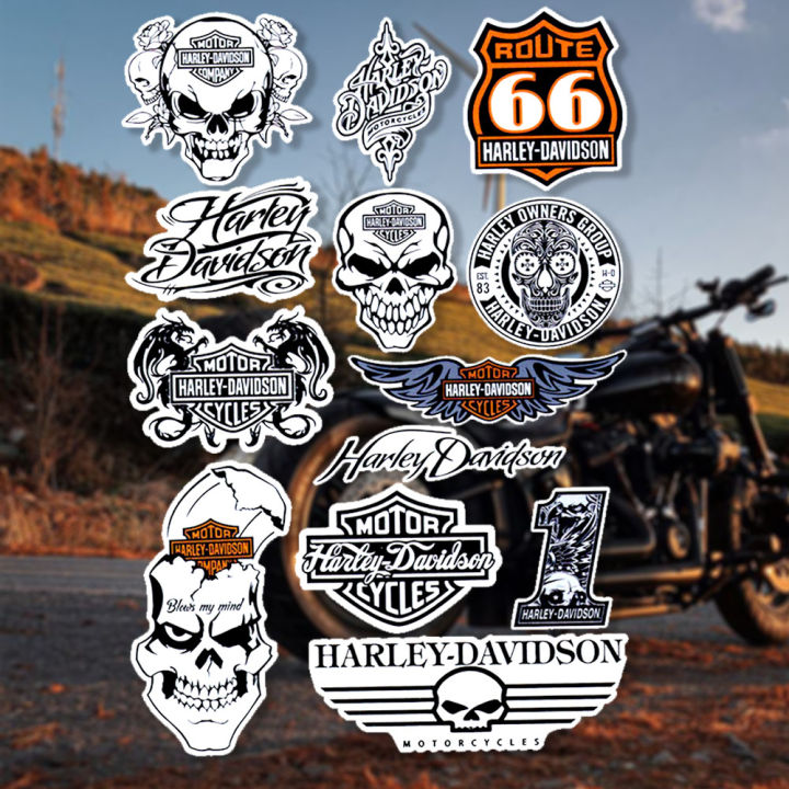 Harley Logo Motorcycle Reflective Sticker Waterproof Motorcycle ...