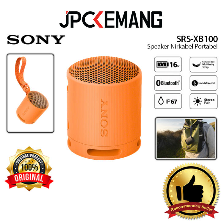 Sony SRS XB100 Wireless Portable Speaker X-Series Sony XB-100 JPC ...