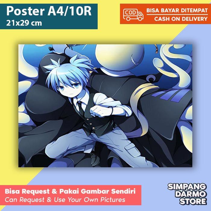 Poster Assassination Classroom Anime Terbaru Berbagai Ukuran A4 A3 ...