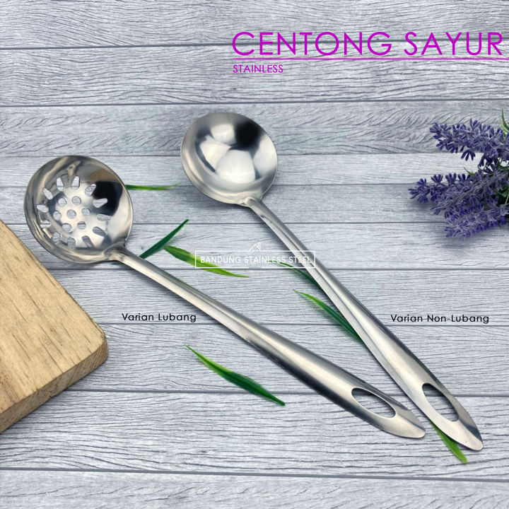 Centong sayur sendok kuah soup sup ladle tebal stainless 30cm murah ...