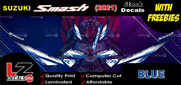 Suzuki Smash 115 (2022) Stock Decals / Stickers with Freebies | Lazada PH