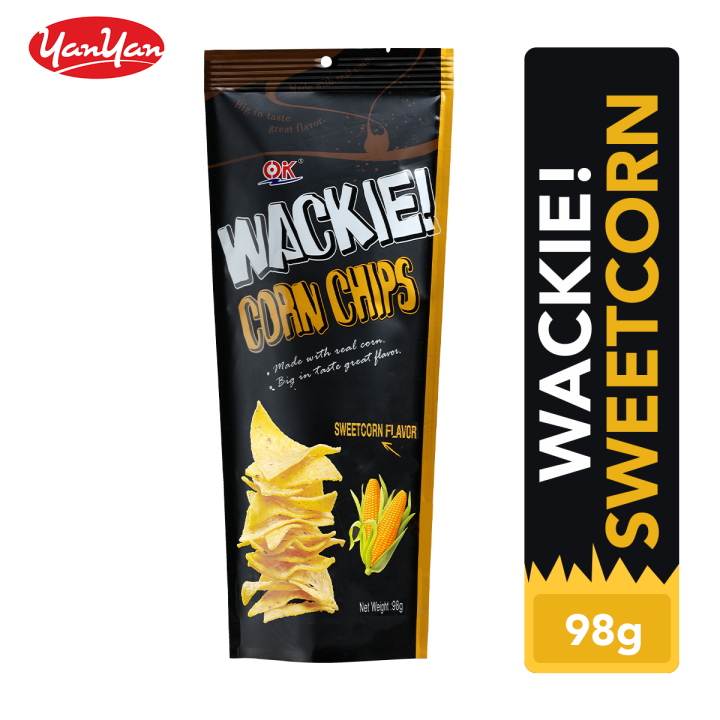 OK Wackie! Corn Chips Snack Corn Flavor (98g) | Lazada PH