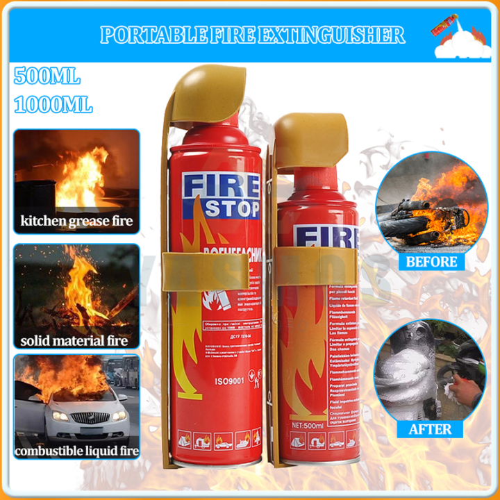 Portable Emergency Car Fire Stop Fire Extinguisher Mini Fire ...