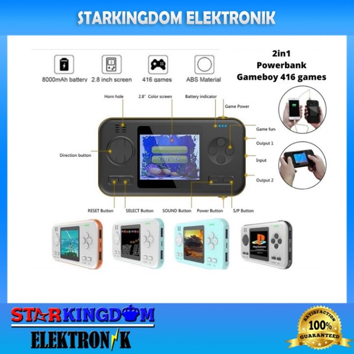 Game Console 2in1 PVP PSP P2P & 8000mAh Powerbank Handlhed Portable ...