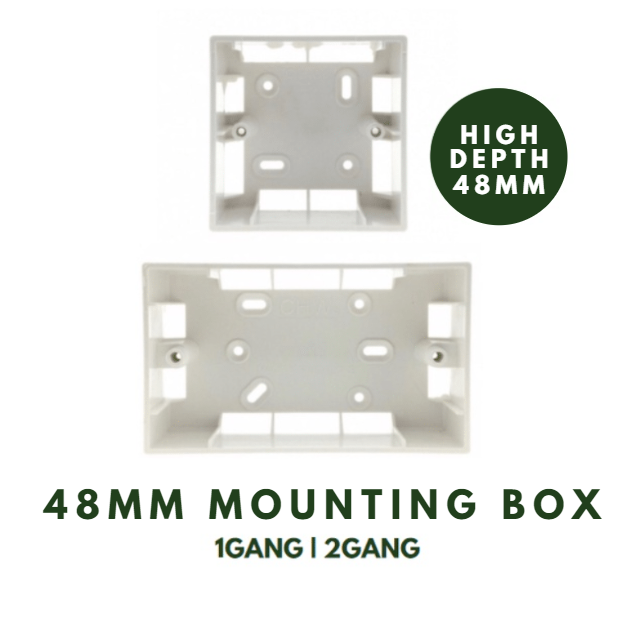 48mm PVC Mounting Box High Depth Deep | Lazada Singapore