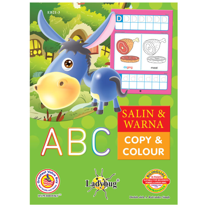 Salin & Mewarna Abc Copy Colouring Book EB21 - 3 | Lazada