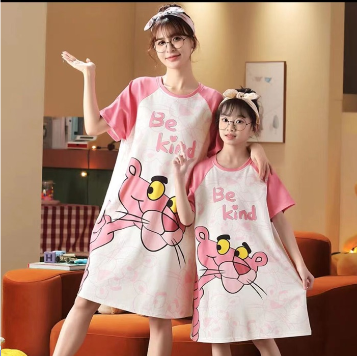 Korean mother and daughter terno dress daster patulog dress sleepwear ...