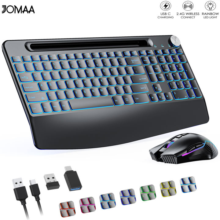 《830》2.4G Wireless Keyboard And Mouse Rechargeable Built In Phone ...