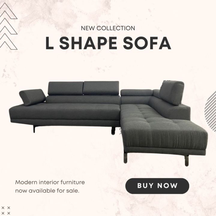 intimo L shape sofa design | Lazada
