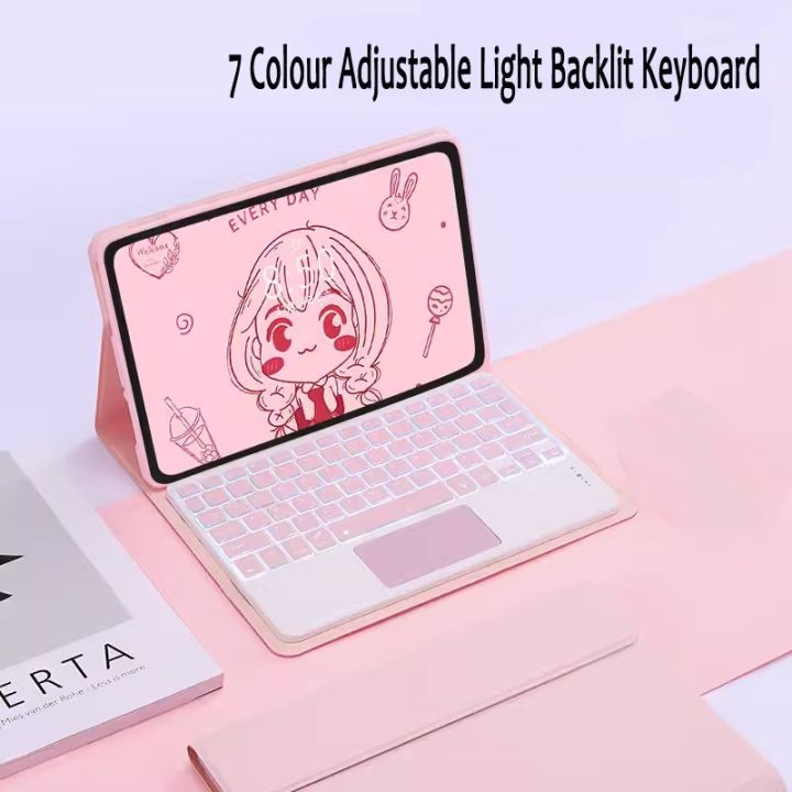 7 Colour Light Backlit Keyboard for Huawei Matepad 11.5 2023 Air 11 ...