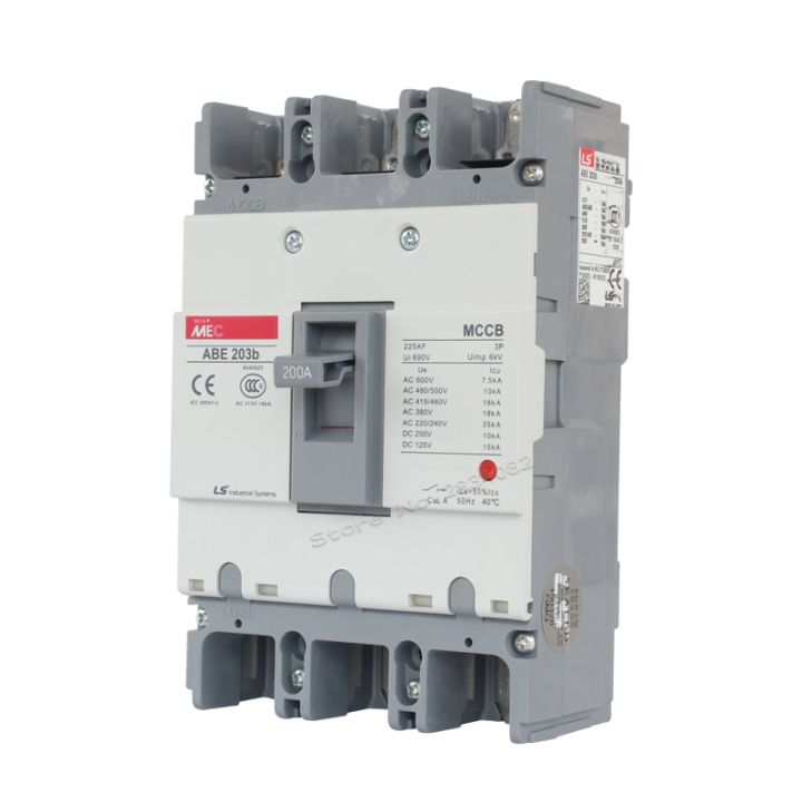 Moulded Case Circuit Breaker MCCB 50A 60A 75A 100A 125A 150A 175A 200A 225A 3p 3 pole 50Hz 600V ...