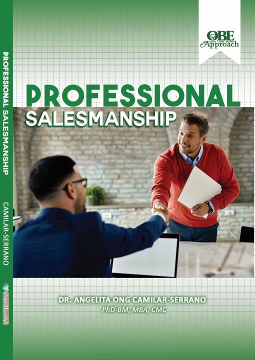 Professional Salesmanship by Dr. Angelita Ong Camilar-Serrano / 2023 ...