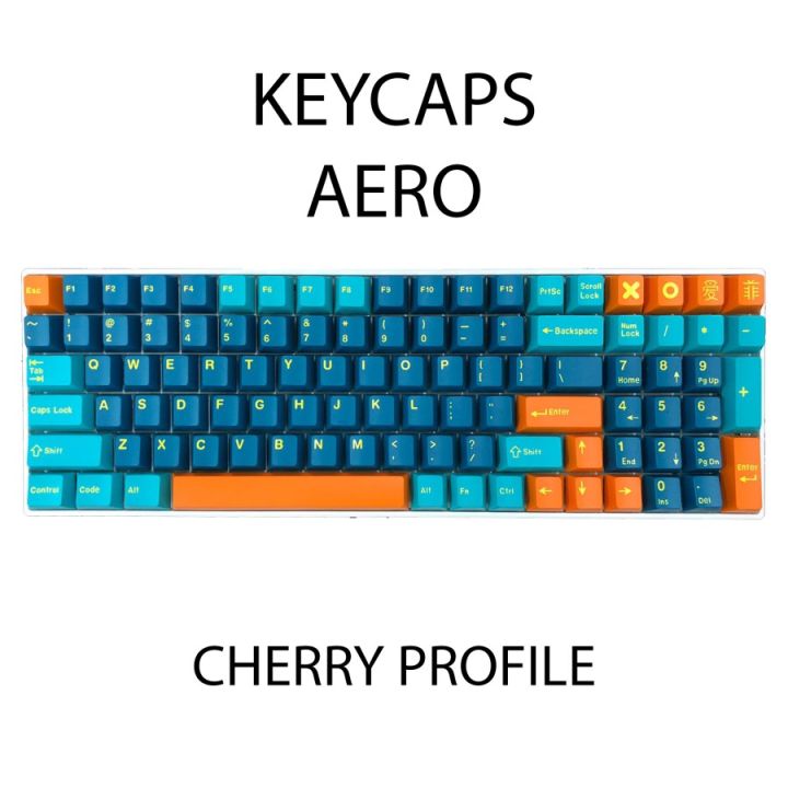 KEYCAPS ABS AERO CHERRY PROFILE DOUBLE SHOT MECHANICAL KEYBOARD ...
