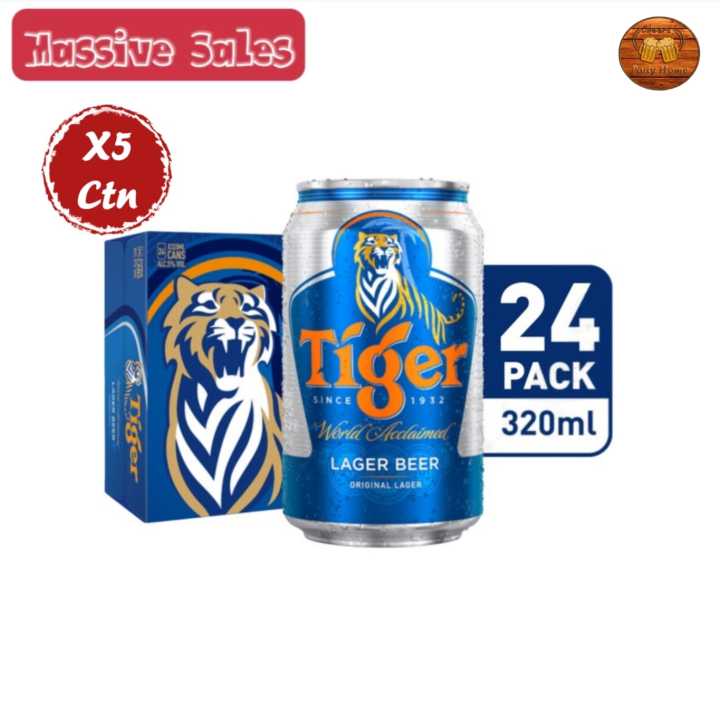 Tiger Can 24x 320ml x 5ctns Free Shipping within 2 days (BBD: 07/26 ...