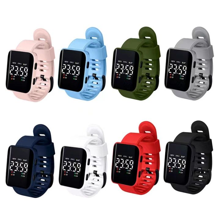 M7 Curved Screen Watch Women's Square Watch Electronic Led Watch ...