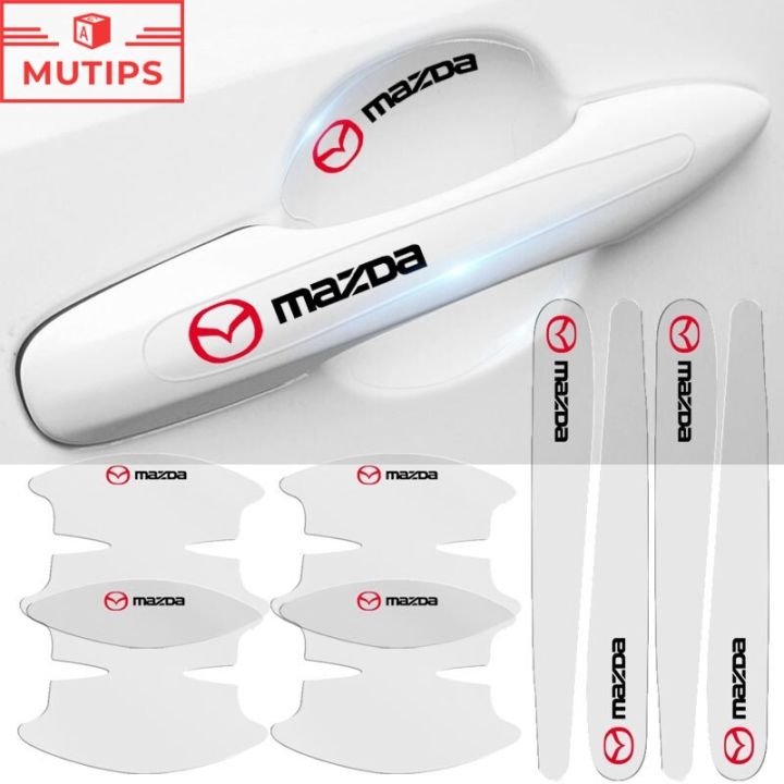 8Pcs Car Door Handle Stickers Transparent Anti-Scratch Protection Film ...