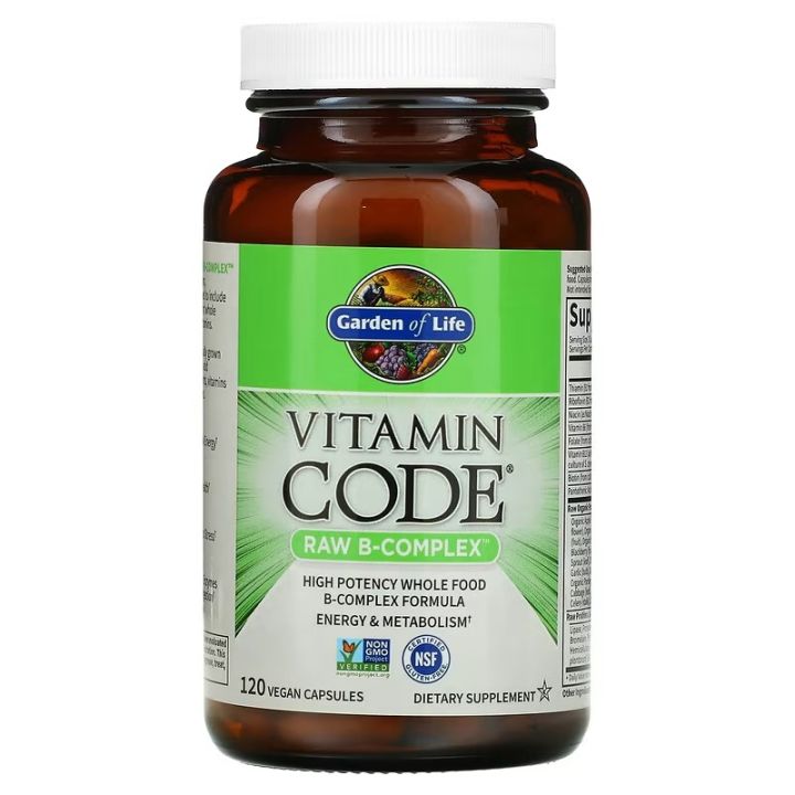 Vitamin Code, RAW B-Complex, 120 Vegan Capsules | Lazada PH