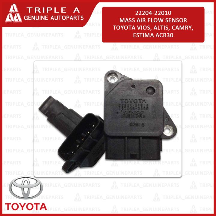 22204-22010 Mass Air Flow Sensor Toyota Vios Altis Camry Estima ACR30 MAF Sensor | Lazada