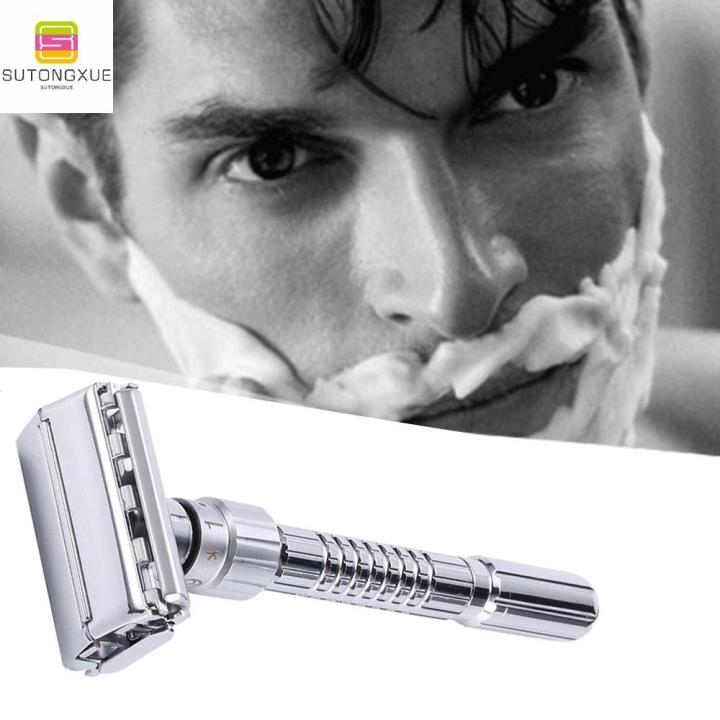 SUTONGXUE New Professional Men Shaving With Blade With Case Metal ...