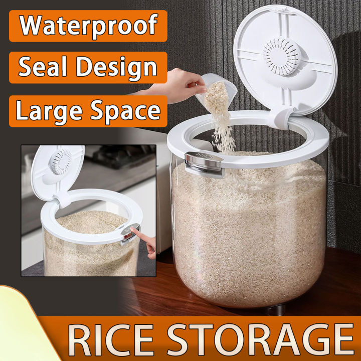 Rice Storage Box Rice Dispenser And Storage Moisture-proof Sealed Grain ...